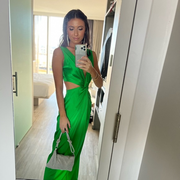 Dresses | Geraldine Silk Cut Out Gown | Poshmark